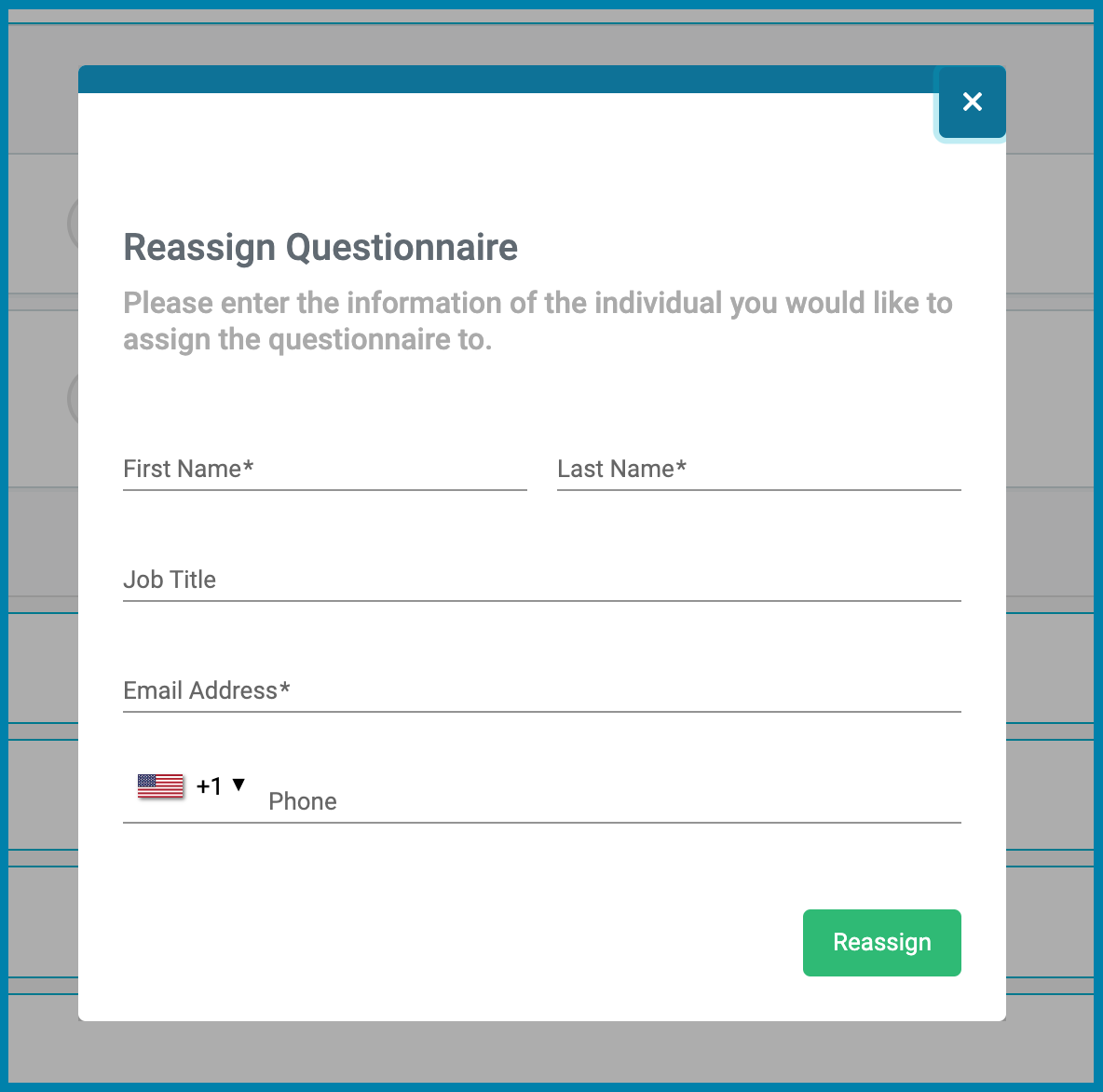 How To Reassign An Assessment Request As The Requester Whistic