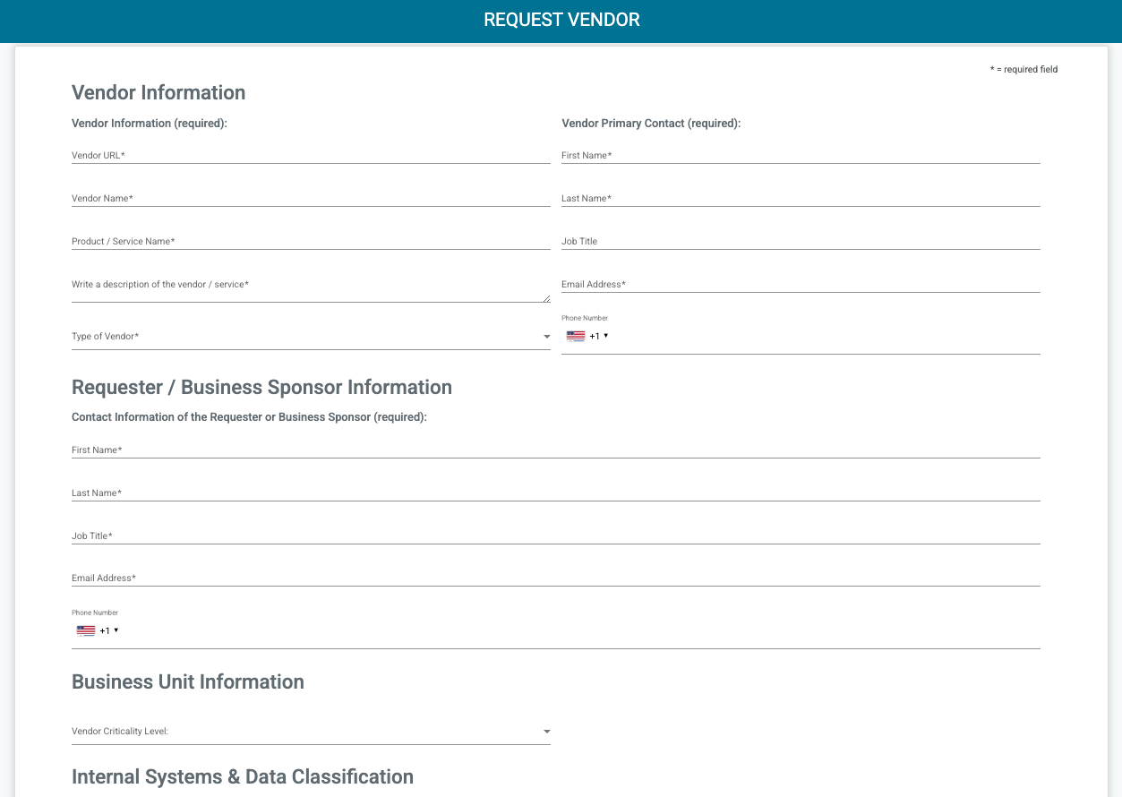 How To Customize the Vendor Intake Form – Whistic