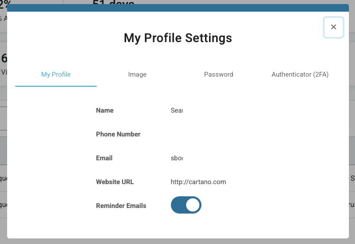 Manage 'My Profile' Settings – Whistic