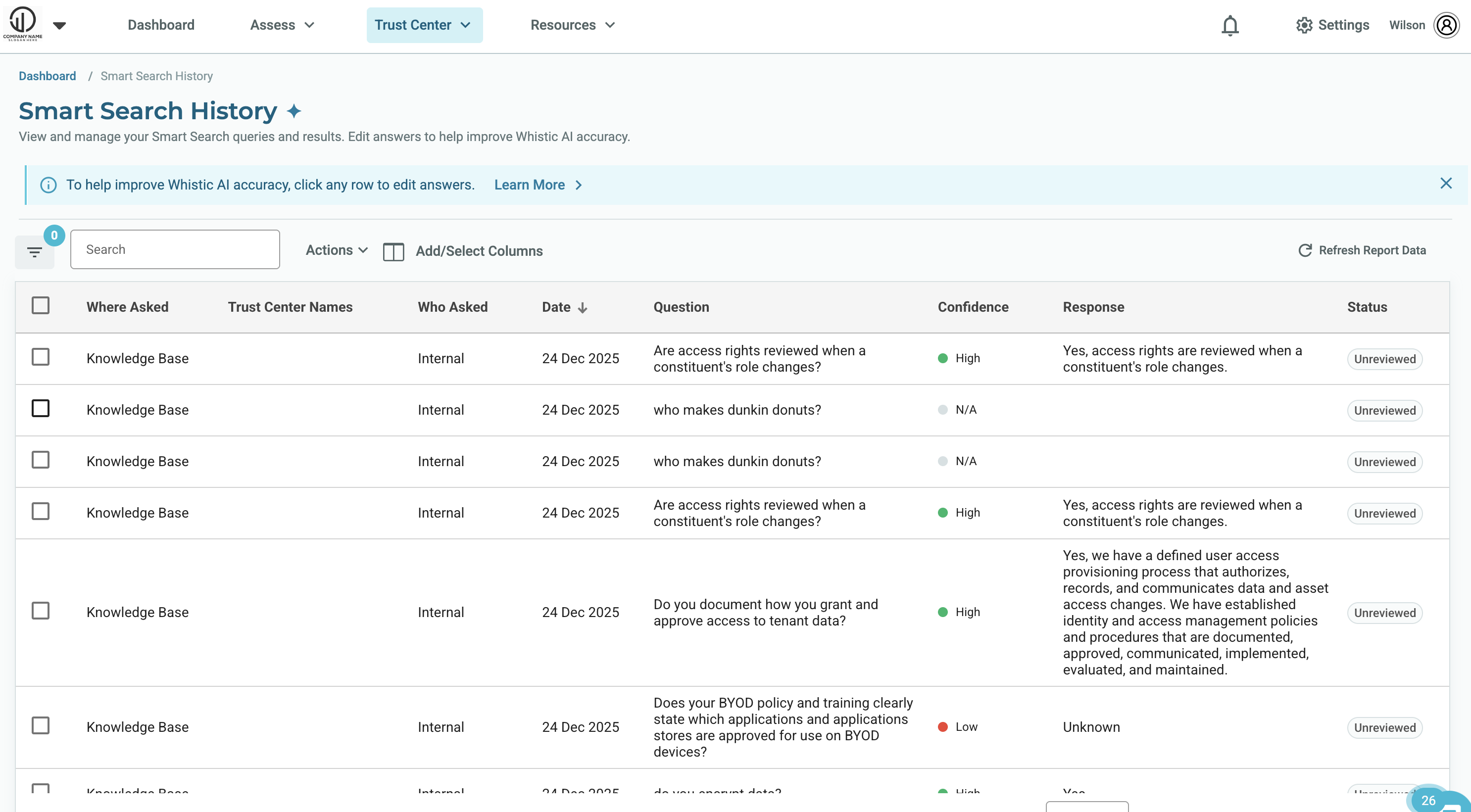 How to Use Smart Search History – Whistic